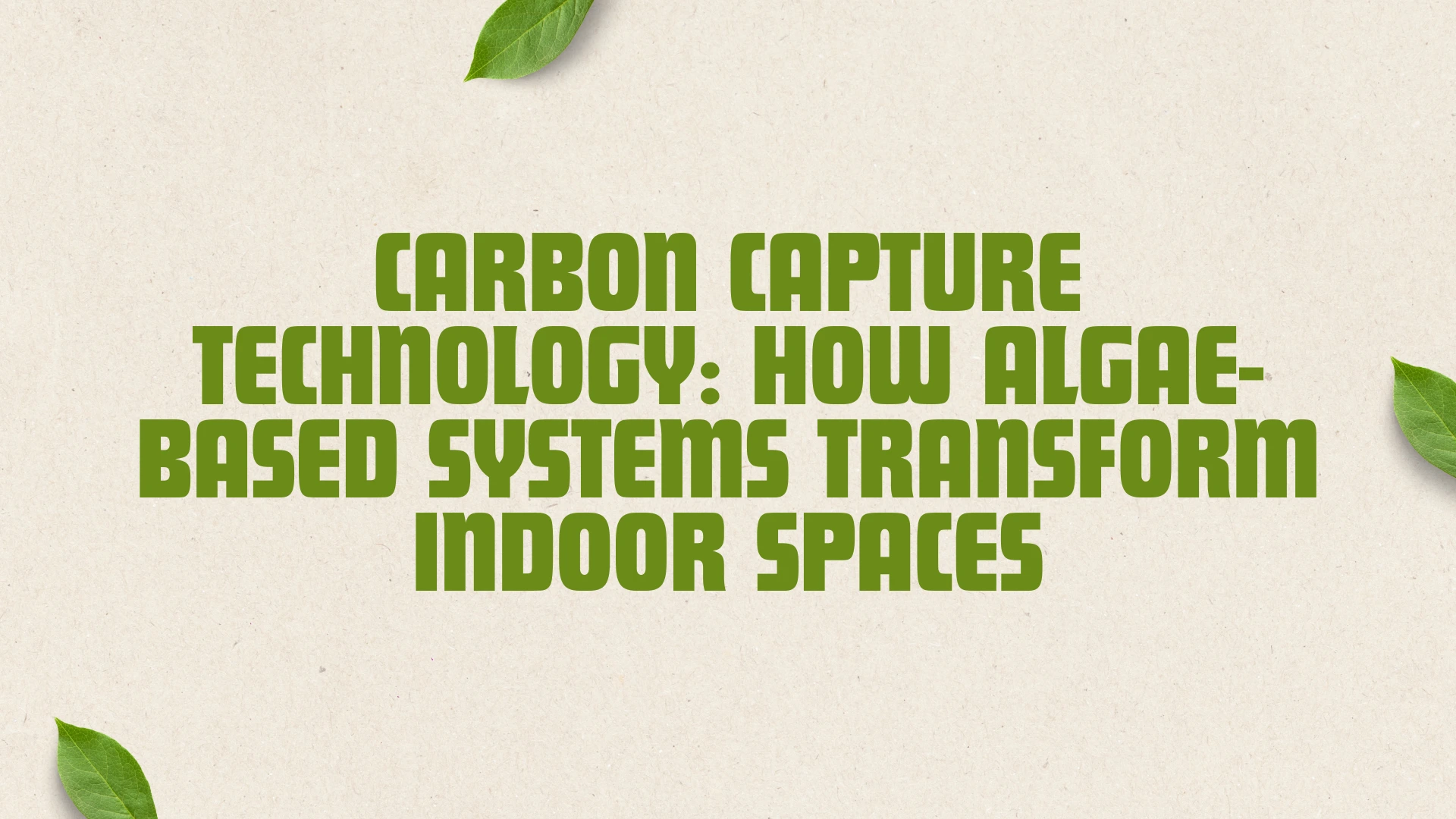 How Photobioreactor Manufacturers Build High-Efficiency CO₂ Capture And ...